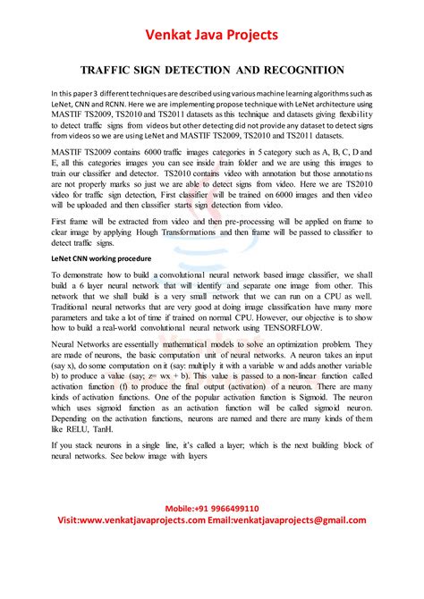 Traffic Sign Detection And Recognition Pdf