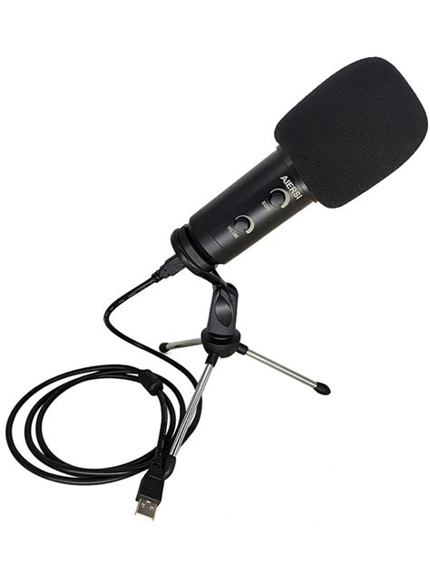 Desktop Computer USB Condenser Microphone 838 AIERSI Keyboard