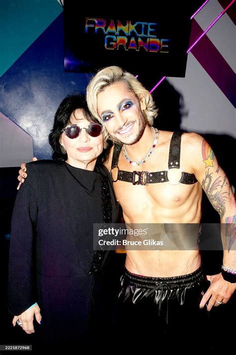 Joan Grande And Frankie Grande Pose At The Frankie Grande Hotel Rock