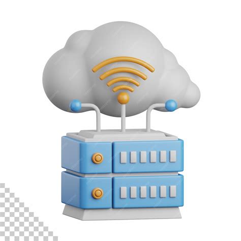 Premium Psd 3d Rendering Cloud Hosting Isolated Useful For Cloud Network Computing Technology