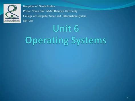 ppt unit 6 operating systems powerpoint presentation free download