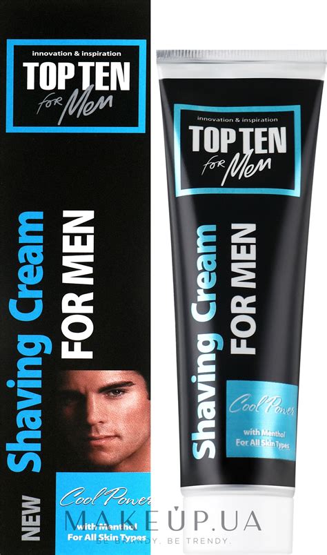 Top Ten For Men Shaving Cream - Крем для бритья "Cool Power": купить по ...