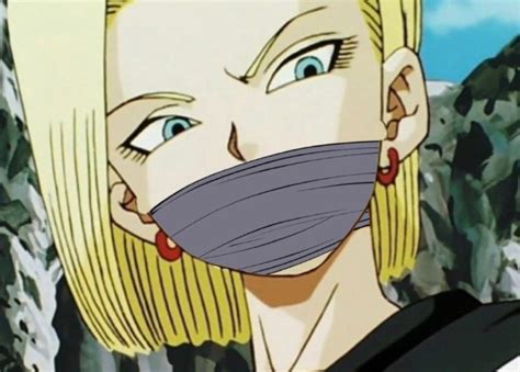 Android 18 Wrap Gagged By Gaggedgals On Deviantart