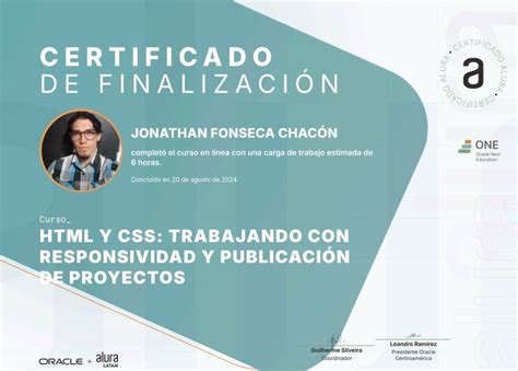 Html Css Aprendinaalura Jonathan Fonseca Chacón