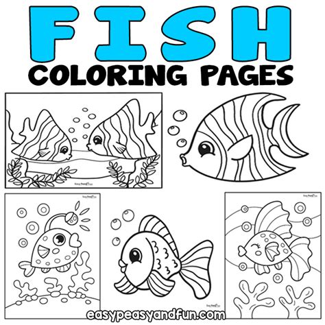 Fish Coloring Pages 30 Printable Sheets Easy Peasy And Fun