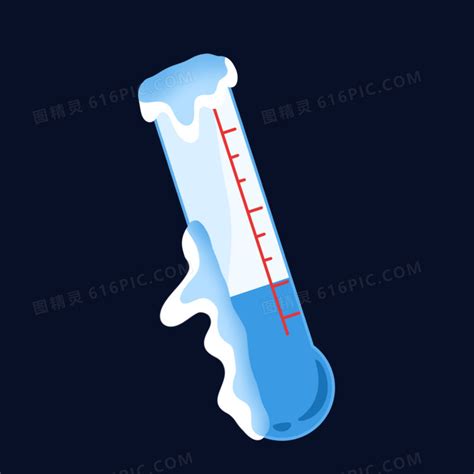 手绘卡通降温的温度计素材图片免费下载png素材编号vj9in8o7o图精灵