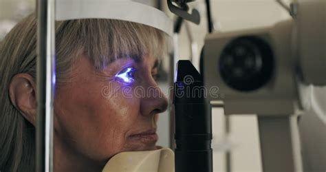 Patient Eye Or Light In Optometry Test Or Medical Service In Healthcare Myopia Or Clinic