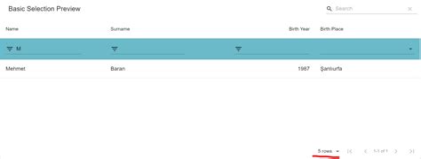 Show Filtered Count Of Rows Instead Of Total Count · Issue 780 · Material Table Corecore · Github