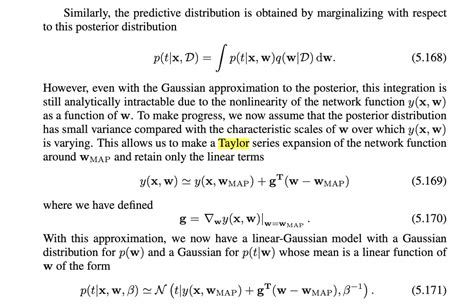 Machine Learning Taylor Series Expansion In Laplace Approximation Of