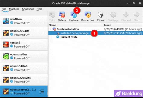 How To Take Snapshot Virtualbox At Isla Lascelles Blog