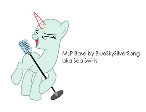 Mlp Base Singing Pony By Seaswirlsyt On Deviantart