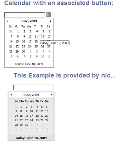 Ajaxtoolkit 日历控件calendar的介绍textbox Calendar日历控件 Csdn博客