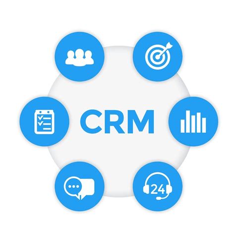 Premium Vector Crm Icons Customer Relationship Management Vector Infographics Template