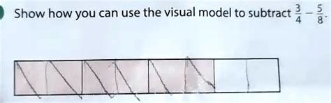 Solved Show How You Can Use The Visual Model To Subtract 3