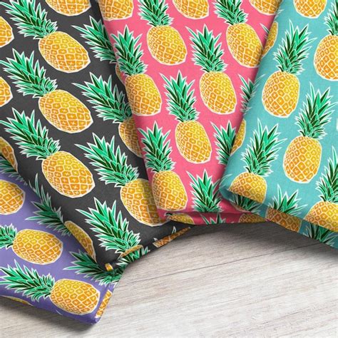 Pineapple Fabric Etsy