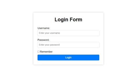 Login Page In Html With Css Code Sample Simple To Off