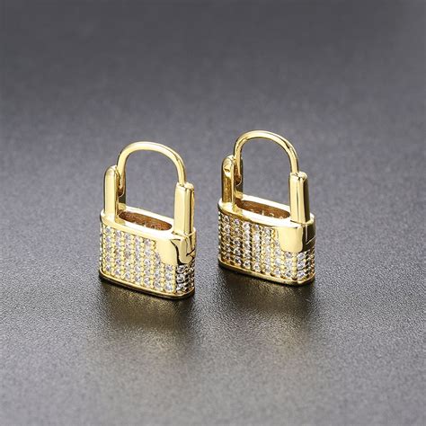ZHOUYANG ตางหหวงลอก สทอง เครองประดบแฟชน สาหรบผหญง OHE031