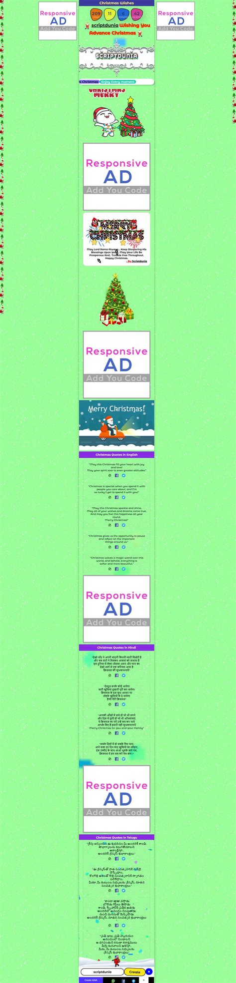 Christmas Pro Wishing Script 2020 For Blogger And Wordpress Script Dunia