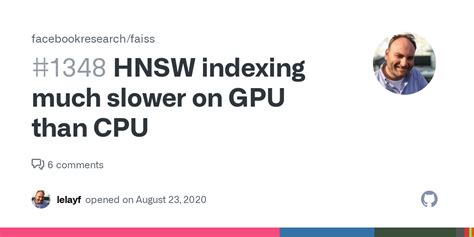 hnsw indexing much slower on gpu than cpu · issue 1348