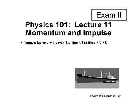 Momentum And Impulse Lecture Slides Phys 101 Docsity