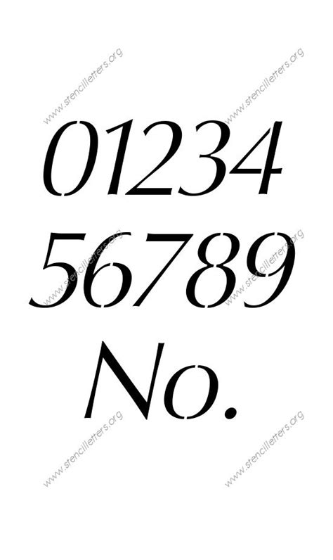 Printable Custom Made Number Stencils Digital Templates Stencil Letters Org