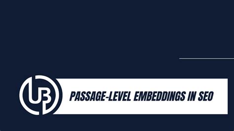 Passage Level Embedding In Seo
