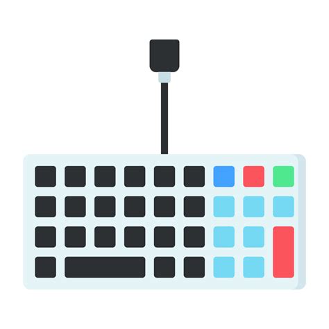 Flat Design Icon Of Keyboard Vector Art At Vecteezy