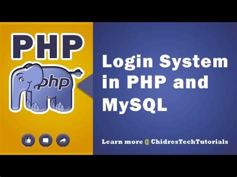 Create Login System In Php And Mysql Step By Step Tutorial Video Lecture Crash Course For
