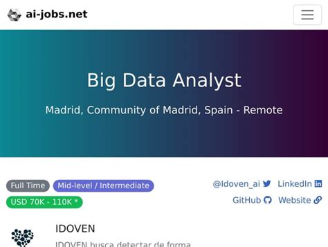 Hiring Big Data Analyst Remote Raimljobs