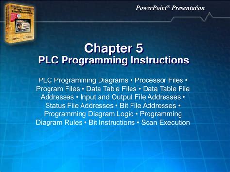 PPT Chapter 5 PLC Programming Instructions PowerPoint Presentation Free Download ID 5019233
