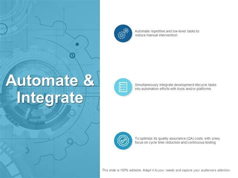 Automate And Integrate Ppt Powerpoint Presentation Layouts Inspiration
