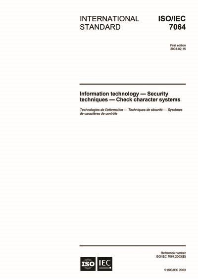 Isoiec 70642003 Information Technology Security Techniques