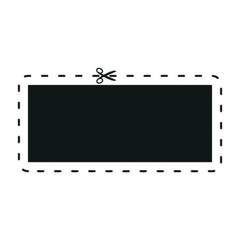 Cut Line Icon With Scissor Cut Here Guidance Scissors And Dash Coupon Mark And Symbol For