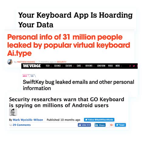 the private mobile keyboard for government officials