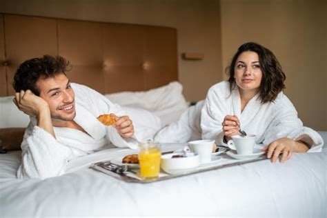 Premium Photo Breakfast In The Bed