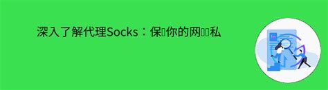 深入了解代理Socks保护你的网络隐私 爱代理