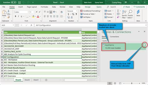 Microsoft Excel And Sap Fiori Libraries Odata Cuong Dang