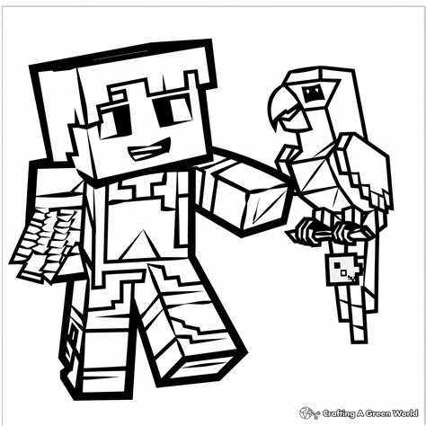 Minecraft Steve Coloring Pages Free And Printable