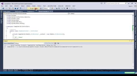 Part 3 Paging In Mvc5 With Html Grid Using Entity Framework Code First And Bootstrap Youtube