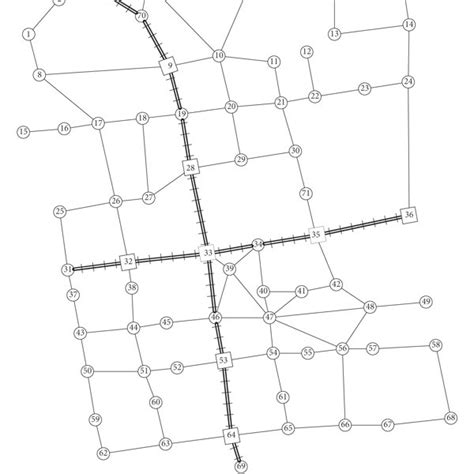 Topological Road Network Of The Applied Area Download Scientific Diagram