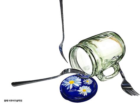 포크 유리병 기초디자인