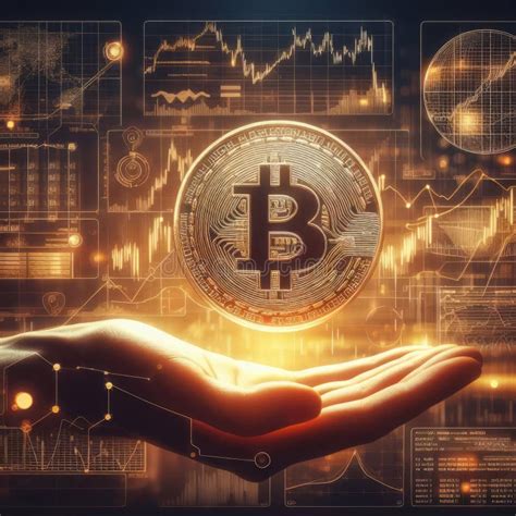 Concept Digital Cryptocurrency Market Bitcoin Blockchain Token Coin