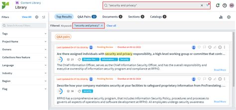 Understanding The Content Library Keyword Search Home