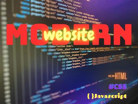 A Modern HTML CSS JS Website Upwork