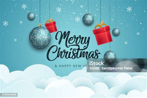 메리 크리스마스와 새해 복 야 매달려 파란색 Xmas 장식 공 축제 현실적인 장식 크리스마스에 대한 스톡 벡터 아트 및 기타 이미지 크리스마스 크리스마스 카드 12월