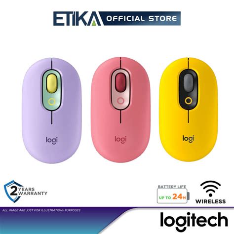 Logitech Pop Mouse With Emoji Wireless Bluetooth Mouse With Customizable Emoji Lazada