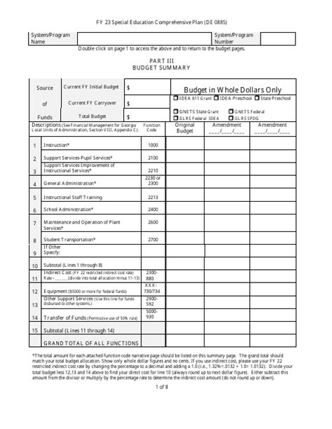 Form De0885 Part Iii 2023 Fill Out Sign Online And Download