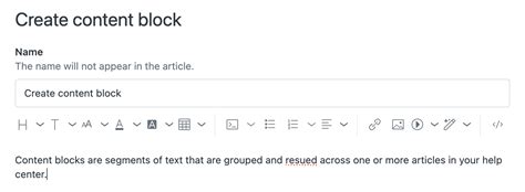 Creating And Inserting Reusable Information With Content Blocks Zendesk Help