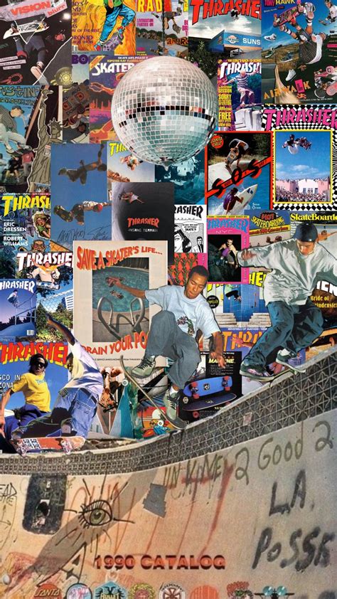 Skate Skater Magazine Skater Magazine Magazine Collage Graffiti Wallpaper