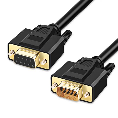 Rs232线db9针串口公对母延长com直连交叉公转母孔数据转接485通信 虎窝淘